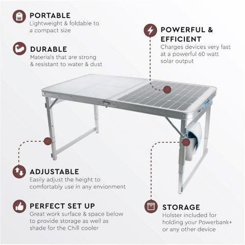 GoSun SolarTable 60 | Portable 60W Solar Table