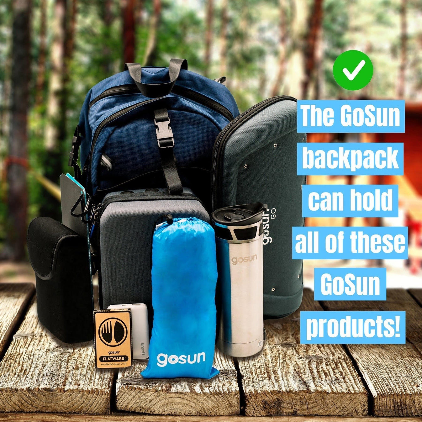 Solar Backpack Open Box | Portable Power Savings – GoSun